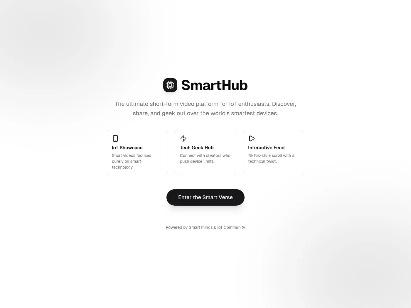 SmartThings Short Video Hub