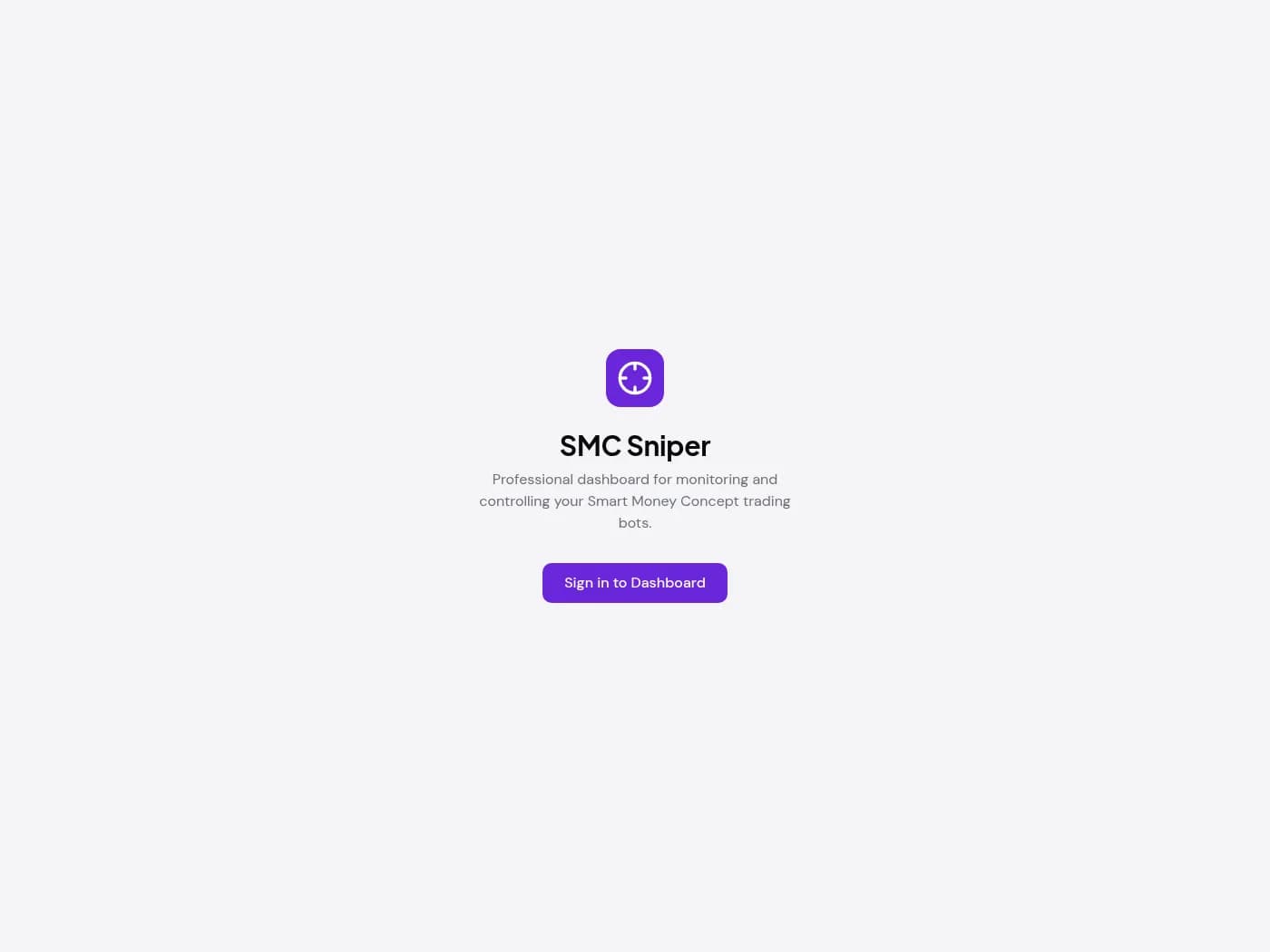 SMC Sniper Dashboard