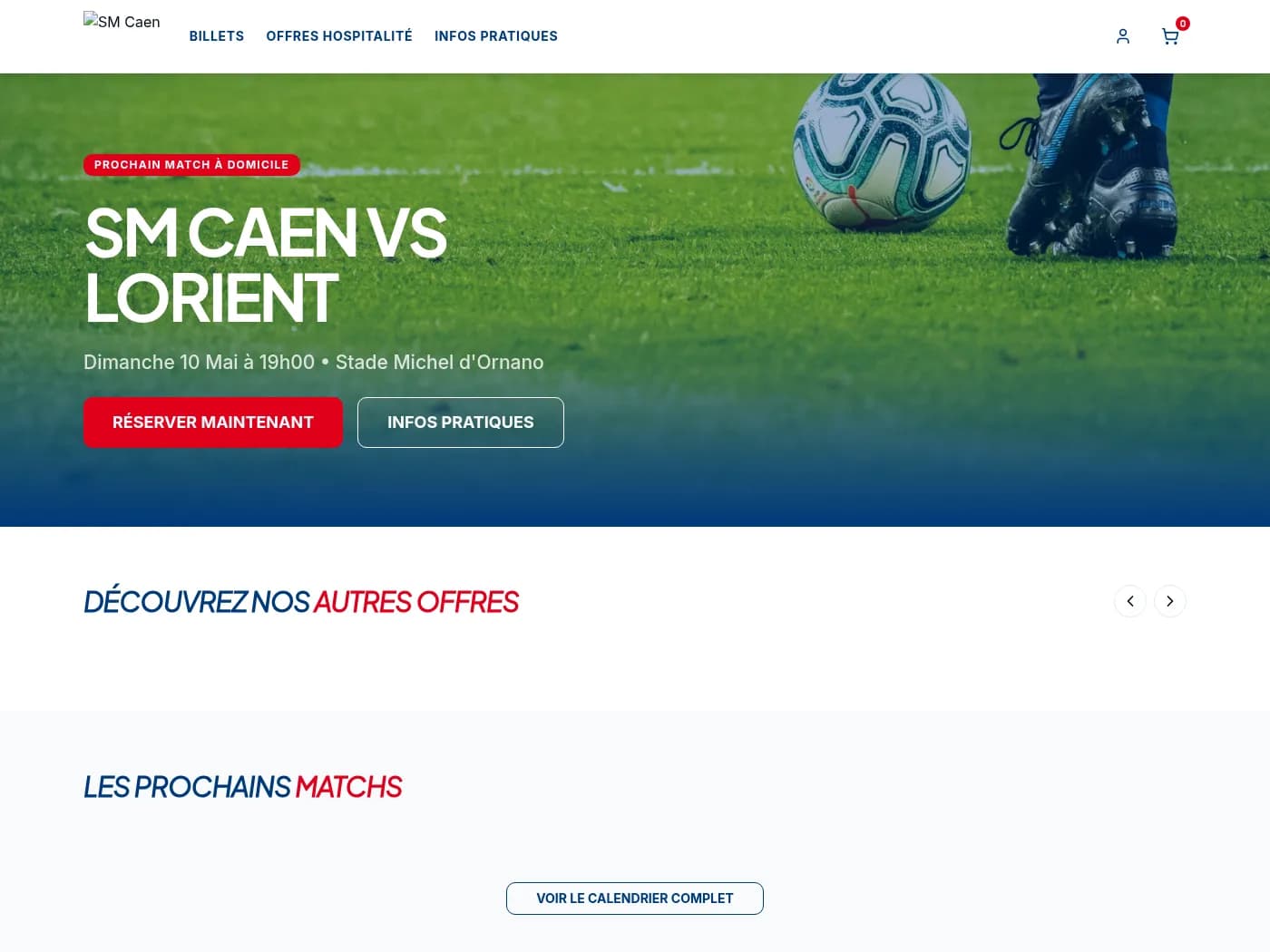 SM Caen Ticketing Redesign