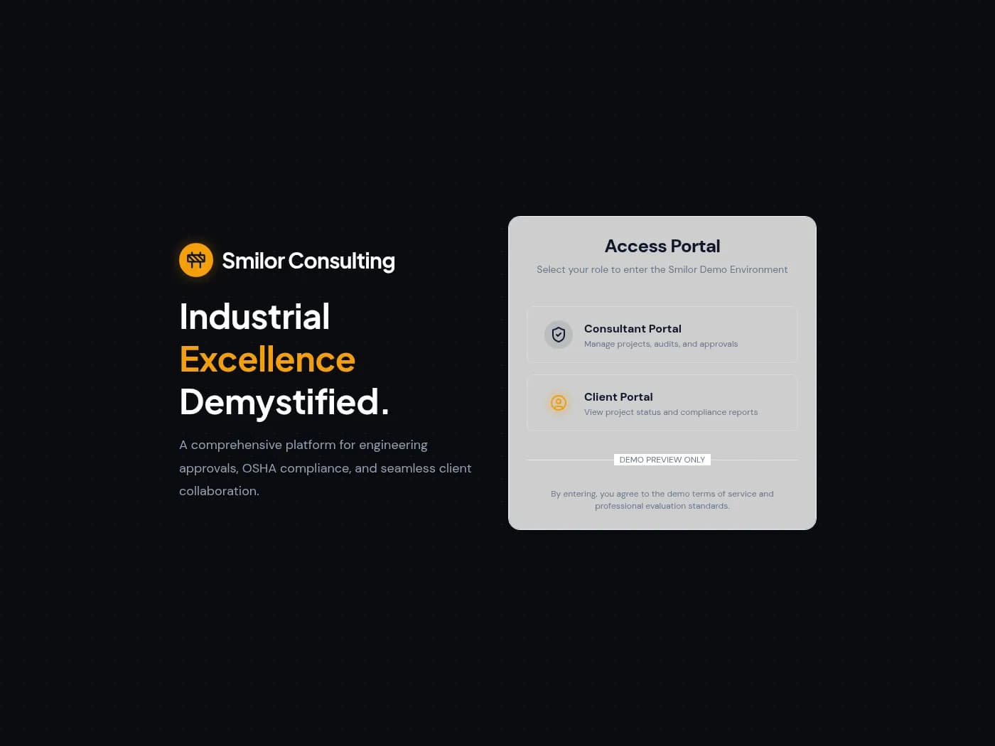 Smilor Consulting Demo