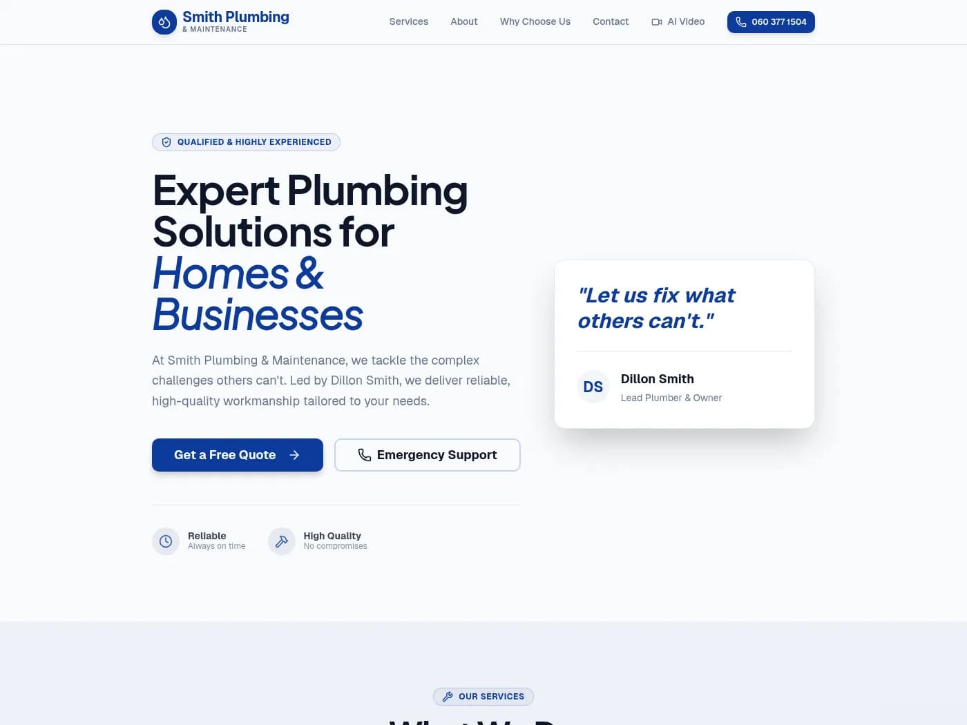 Smith Plumbing Portal
