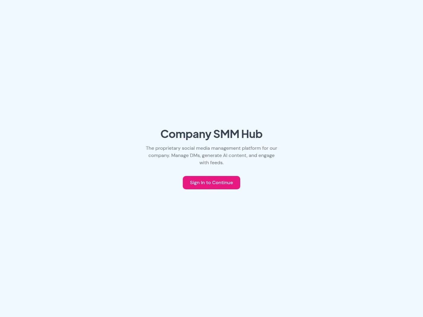 Company SMM Hub