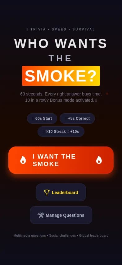 Who Wants The Smoke?