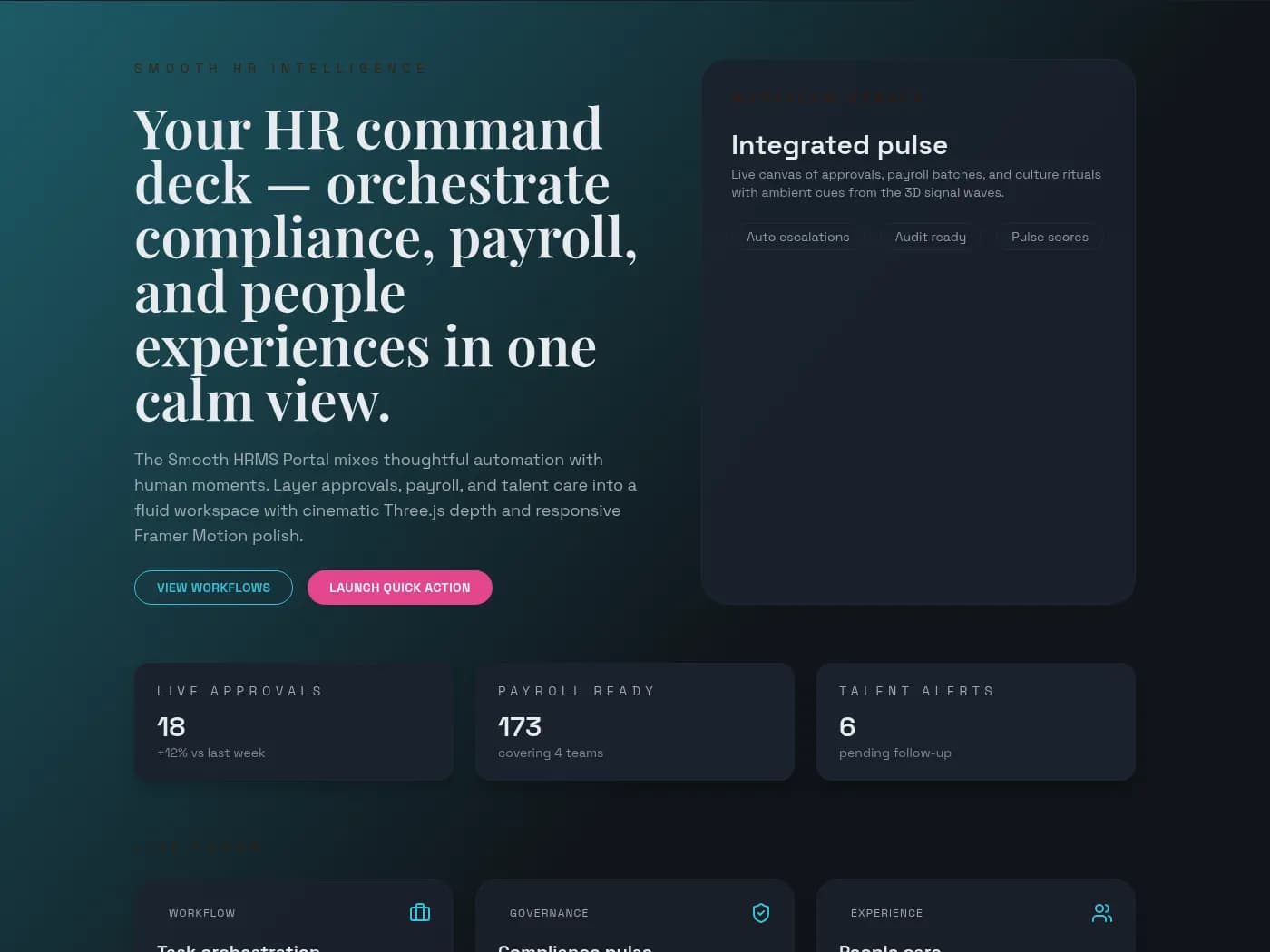 Smooth HRMS Portal
