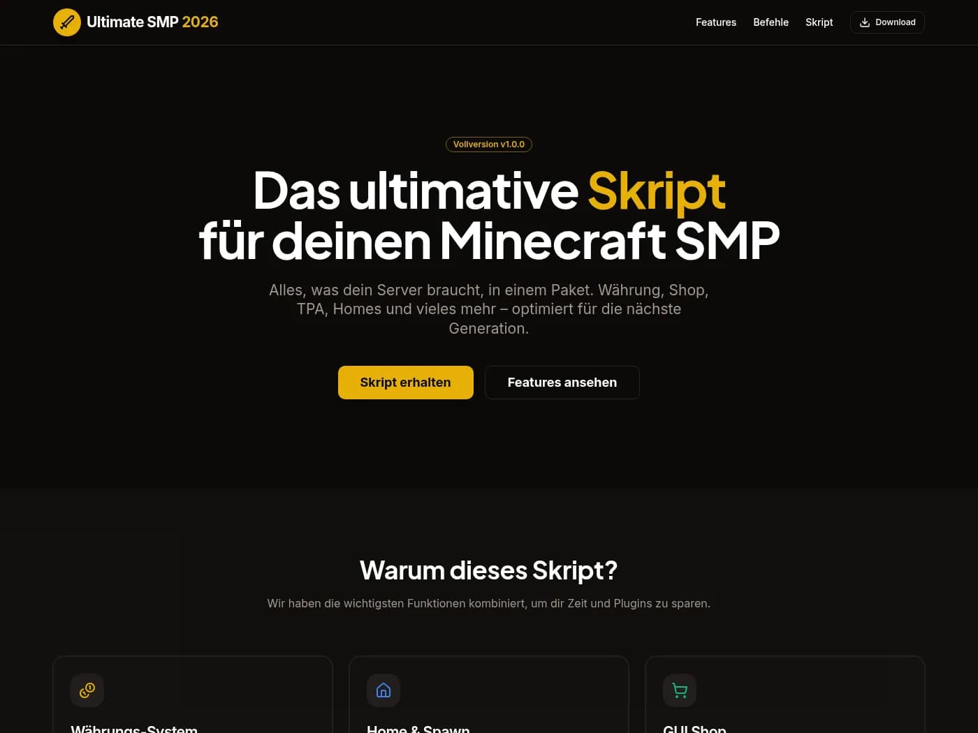 Ultimate SMP Script 2026