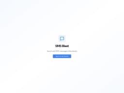 SMS Blast Web App