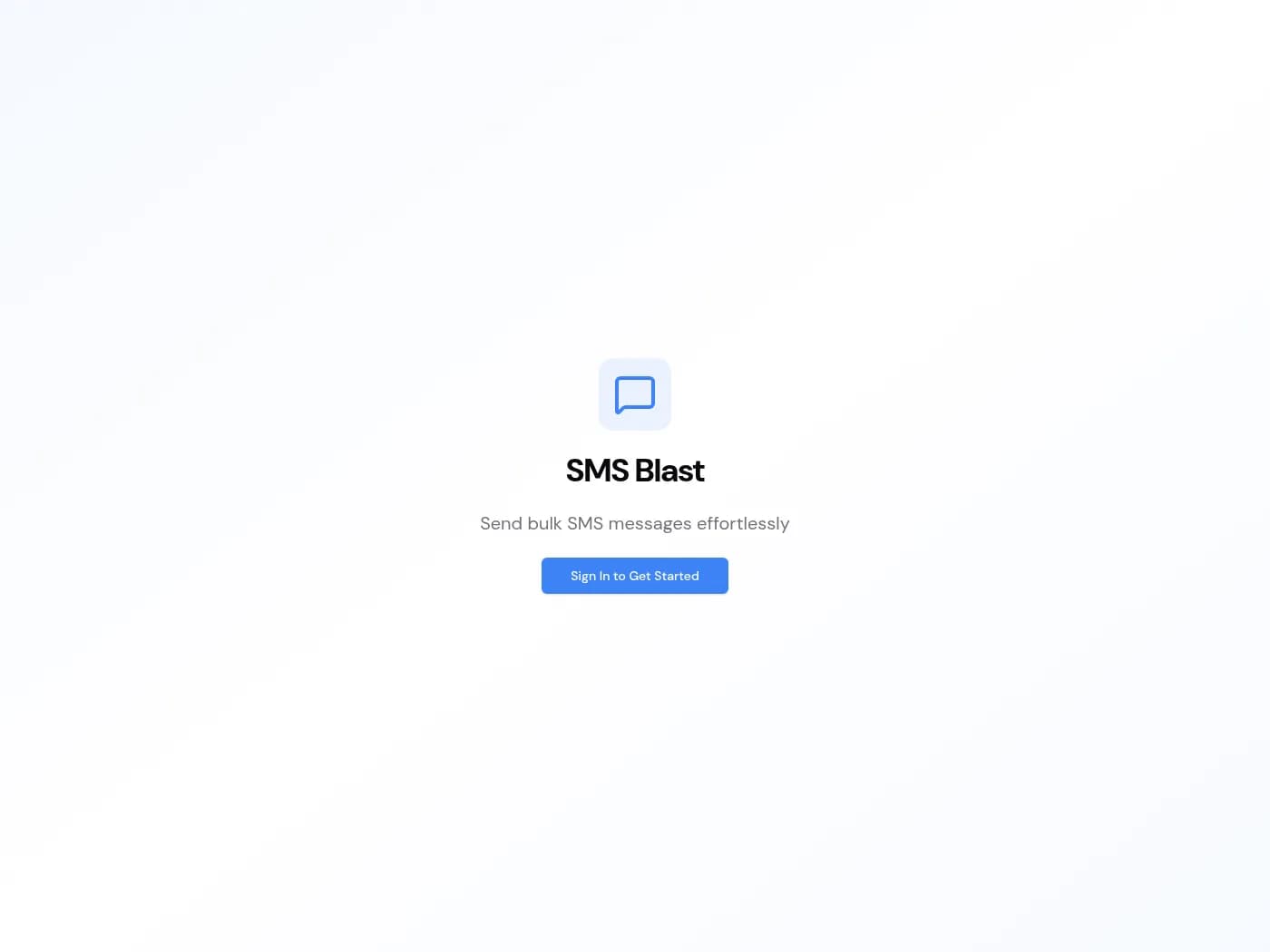 SMS Blast Web App