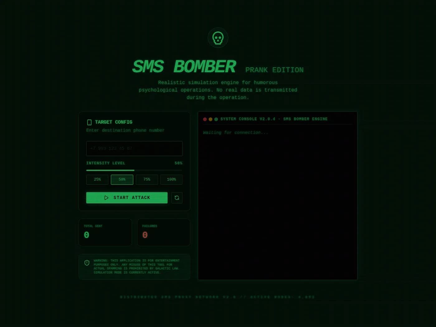 Prank SMS Bomber