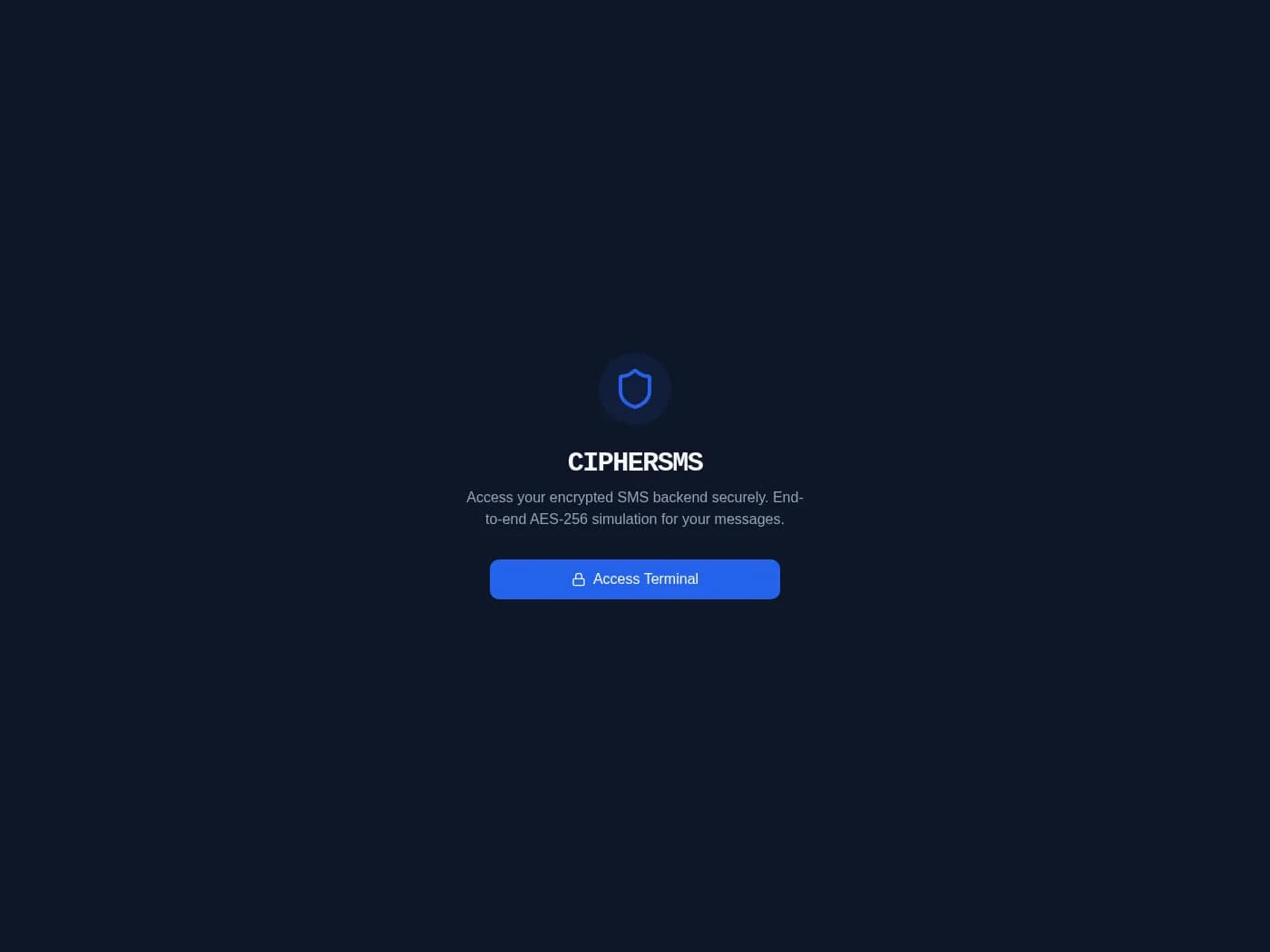 Encrypted SMS Access