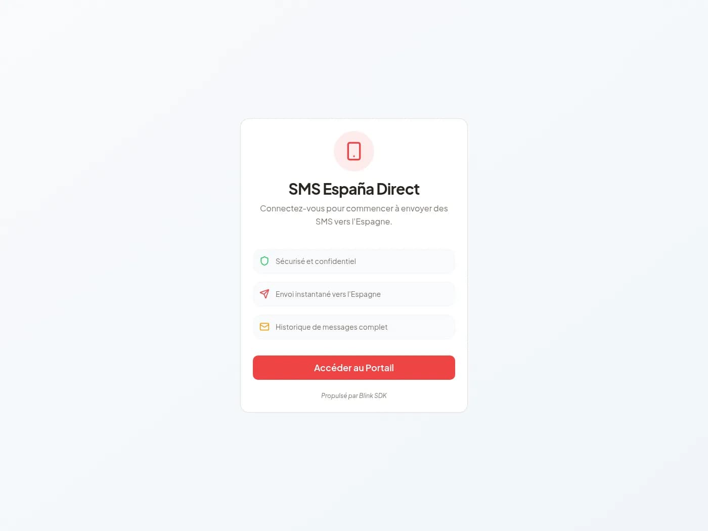 SMS Espagne Envoi Web