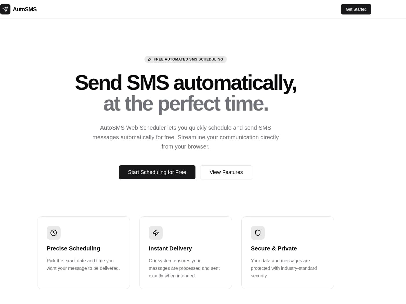AutoSMS Web Scheduler
