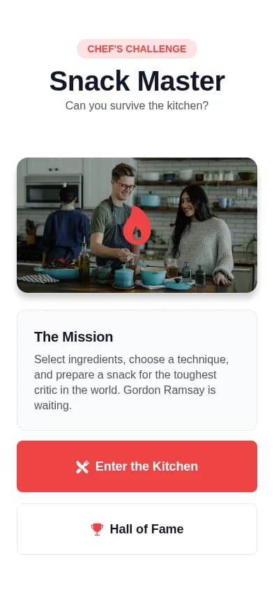 Snack Master Challenge