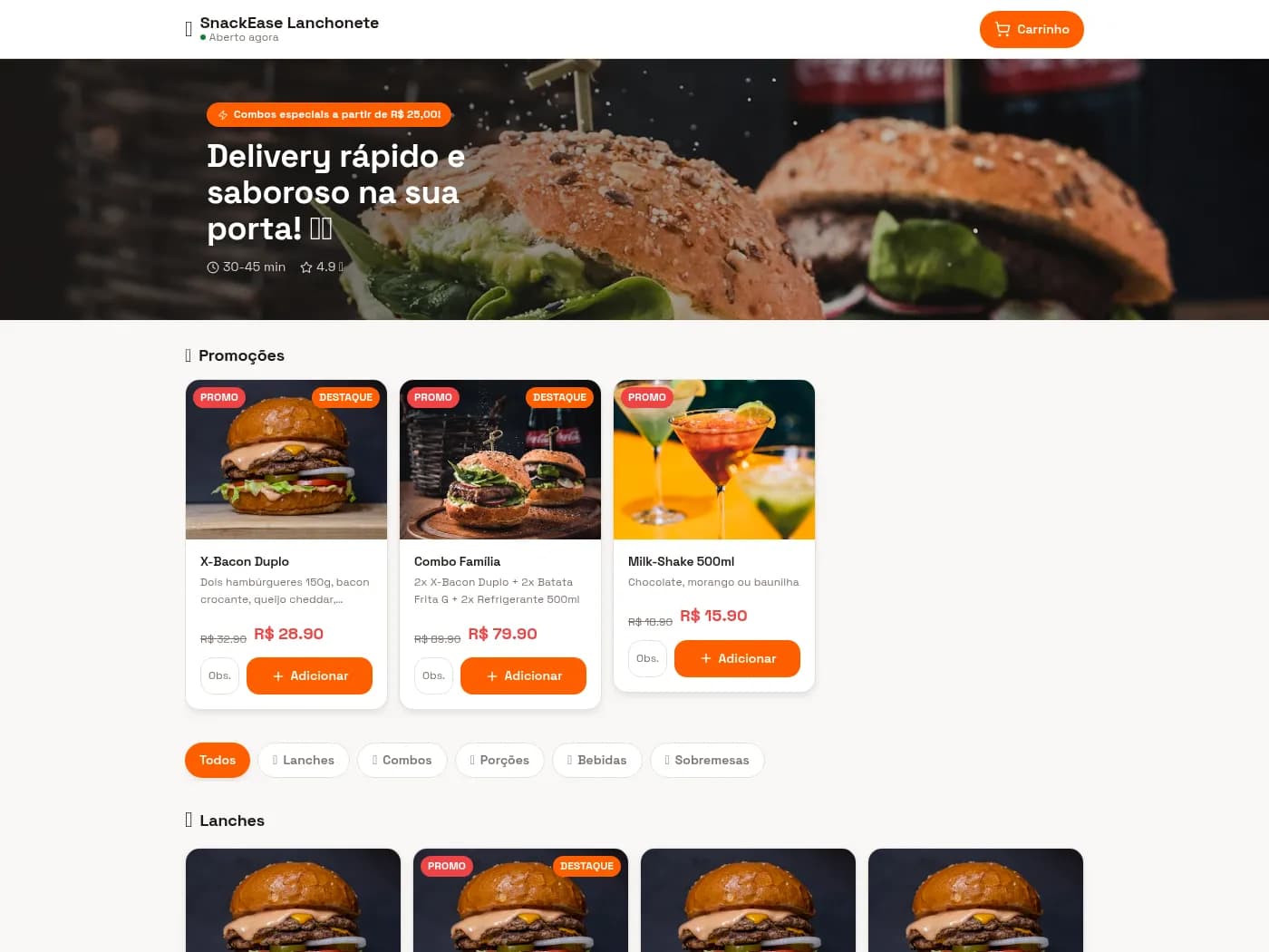 SnackEase Delivery System