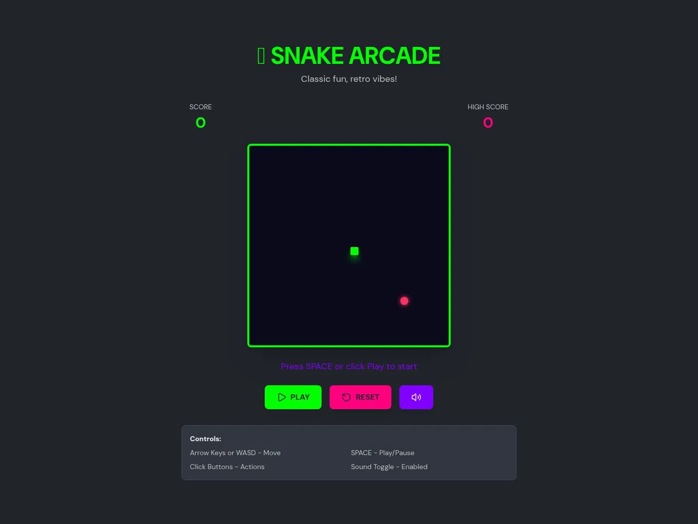 Snake Arcade