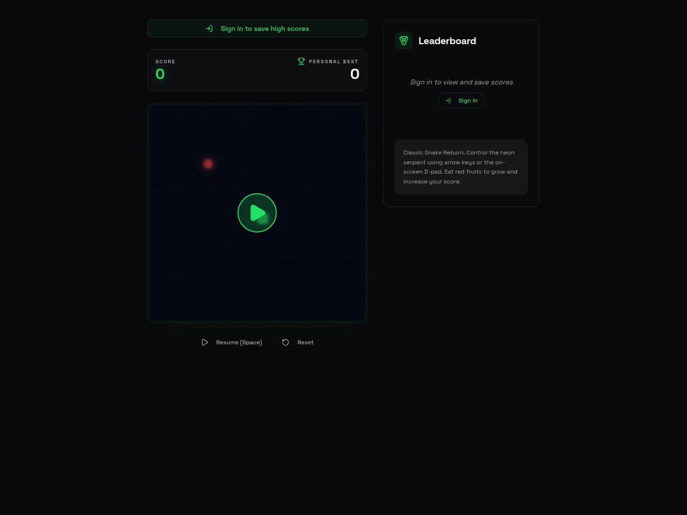 Snake Game Reborn