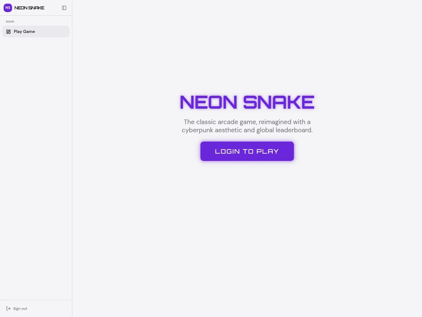 Classic Snake Game