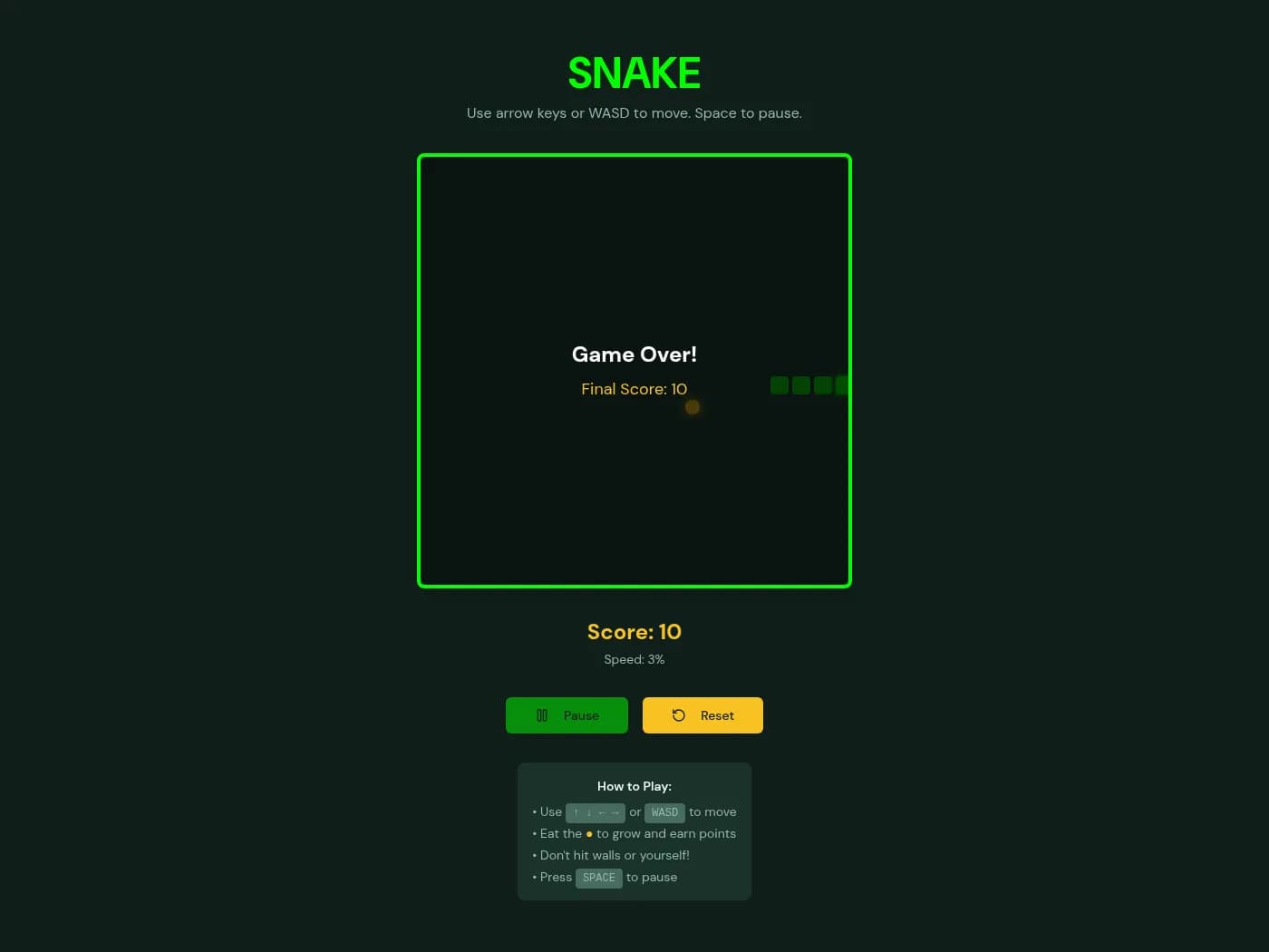 Simple Snake Game