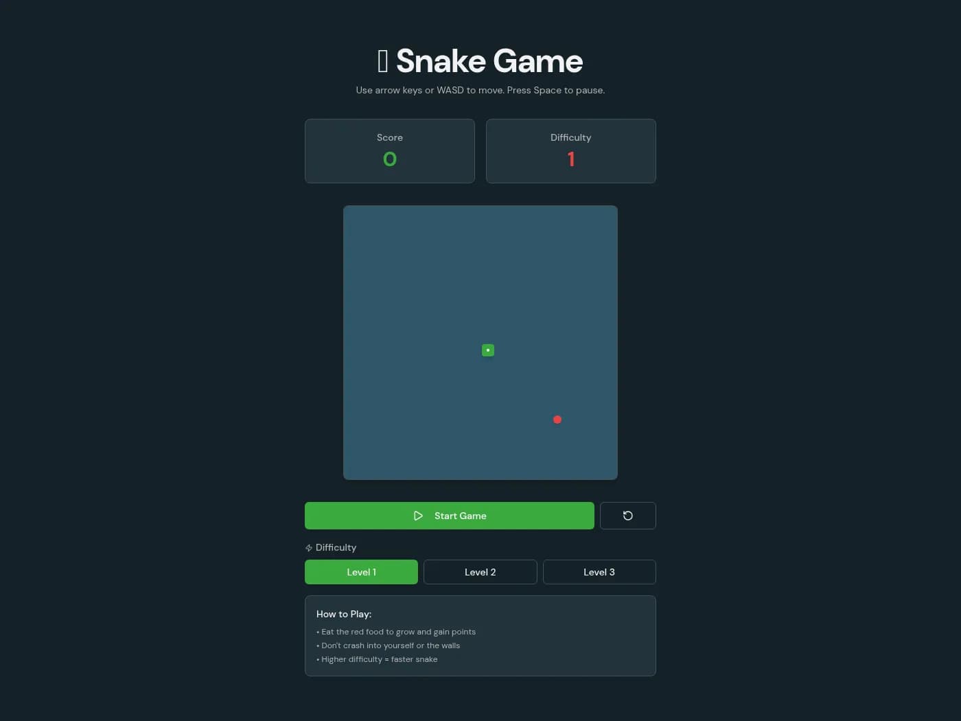 Simple Snake Game