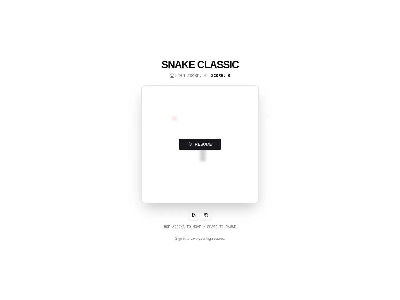 Snake Game Classic