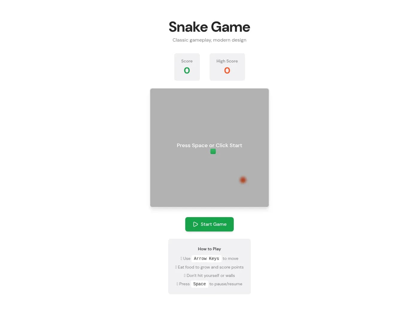 Simple Snake Game