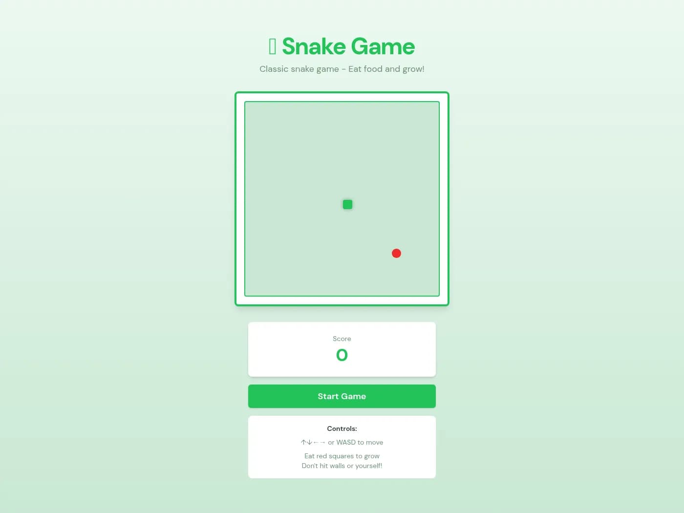 Snake Game Classic