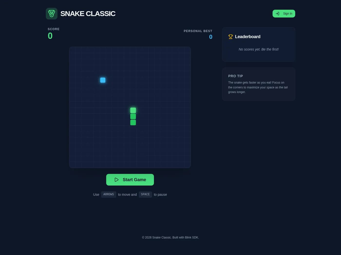 Snake Game Classic