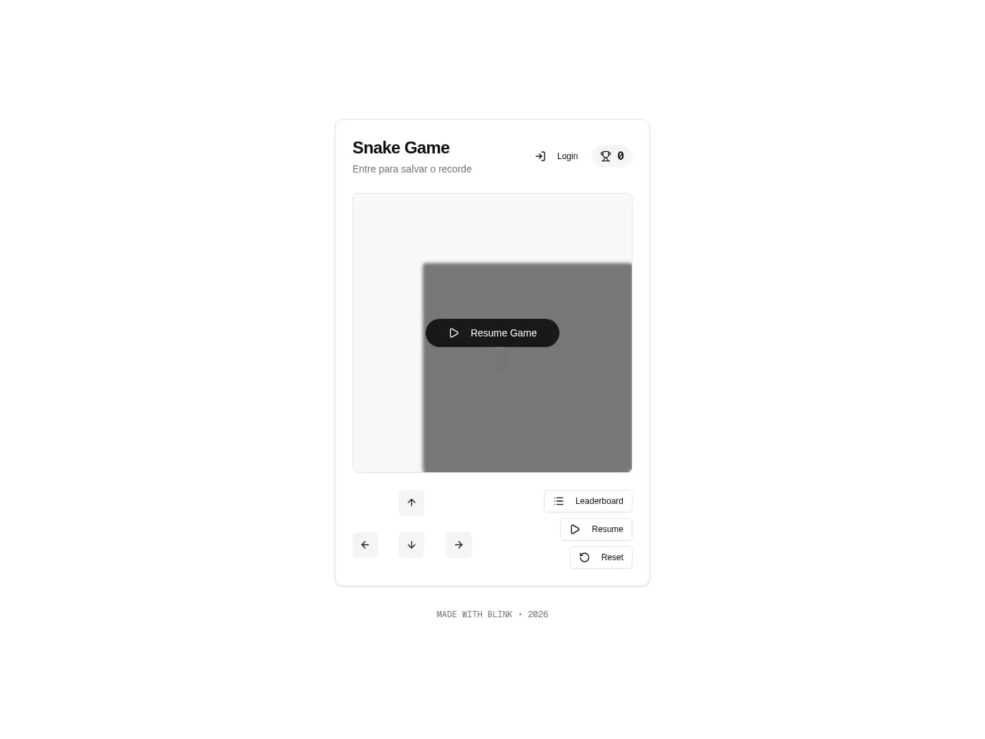 Simple Snake Game
