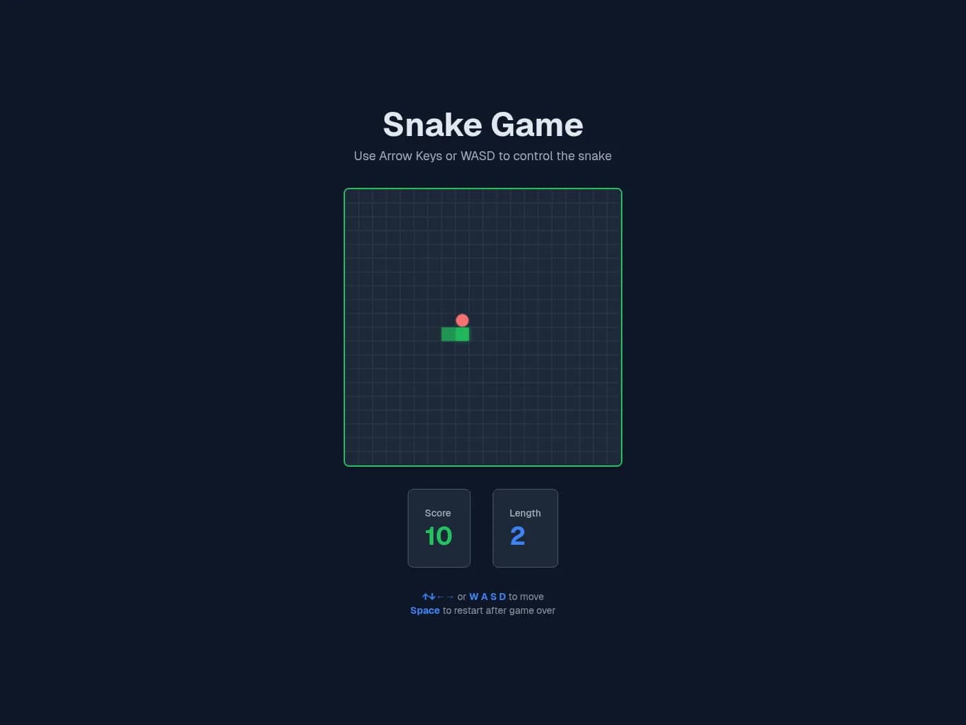 Snake Game Simple