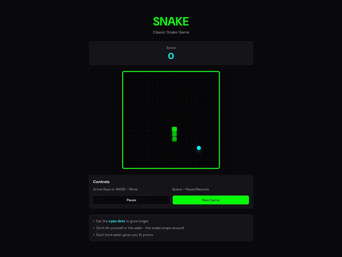 Simple Snake Game