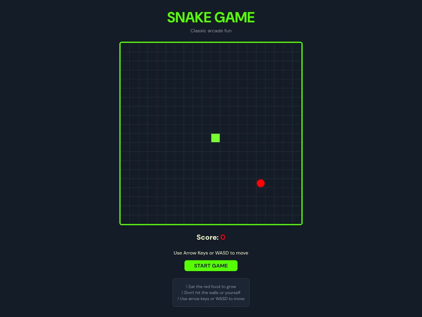 Simple Snake Game