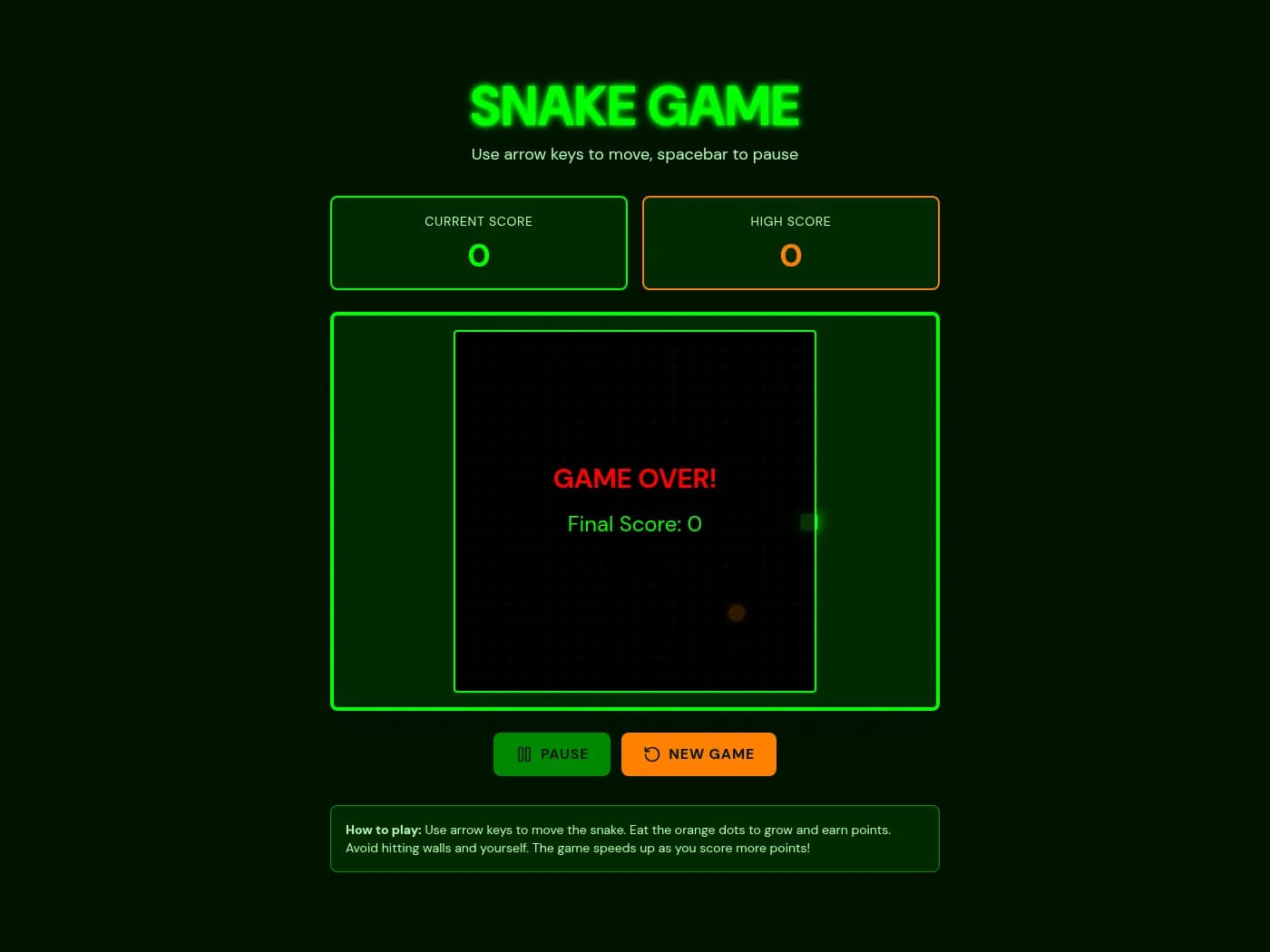 Snake Game Classic