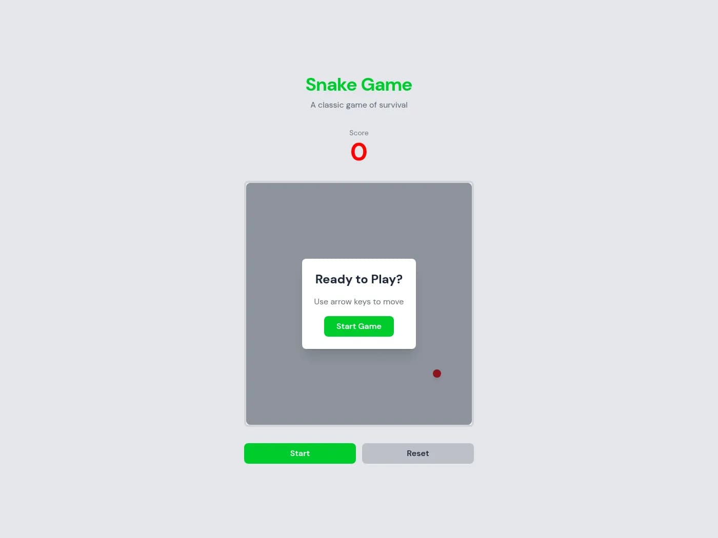 Snake Game Classic