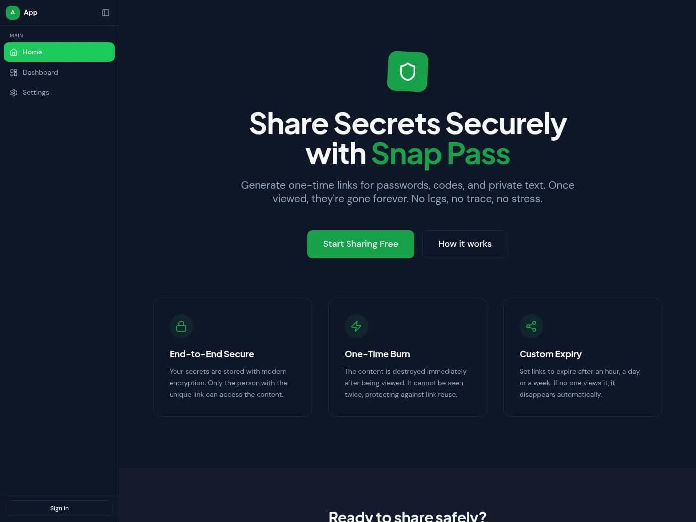 Snap Pass Share