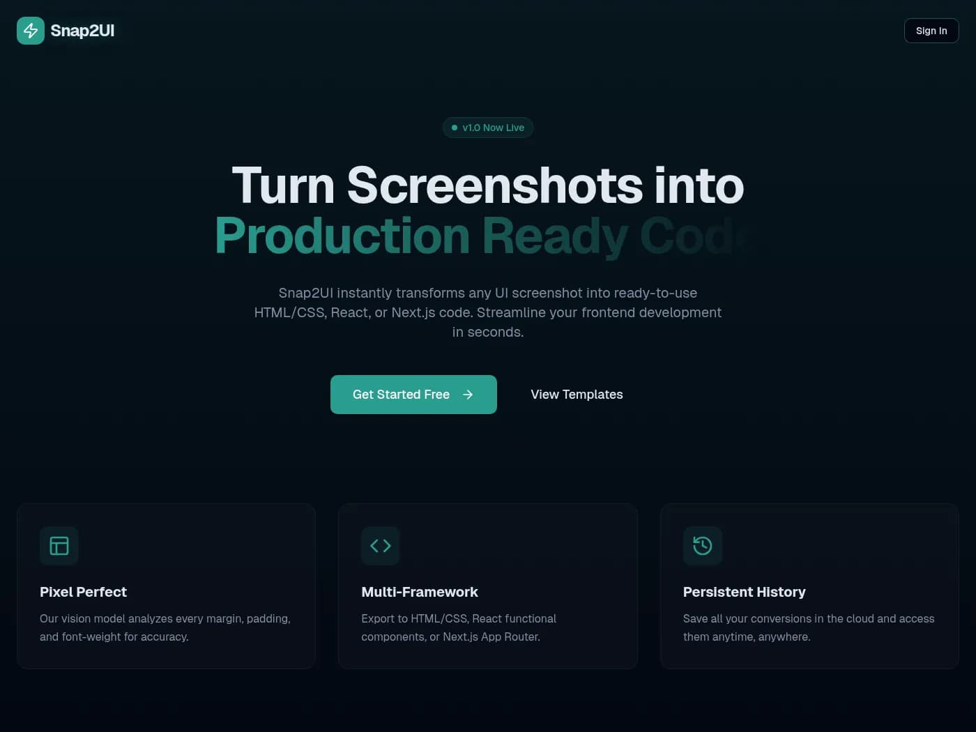 Snap2UI Converter