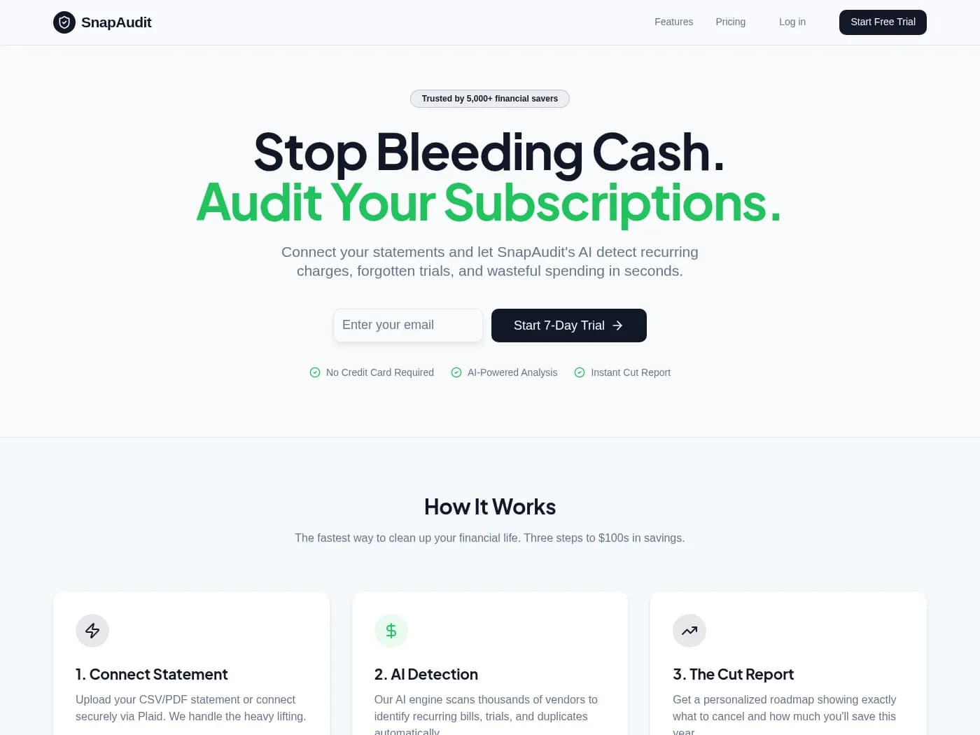 SnapAudit SaaS Analyzer