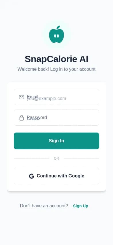 SnapCalorie AI Tracker