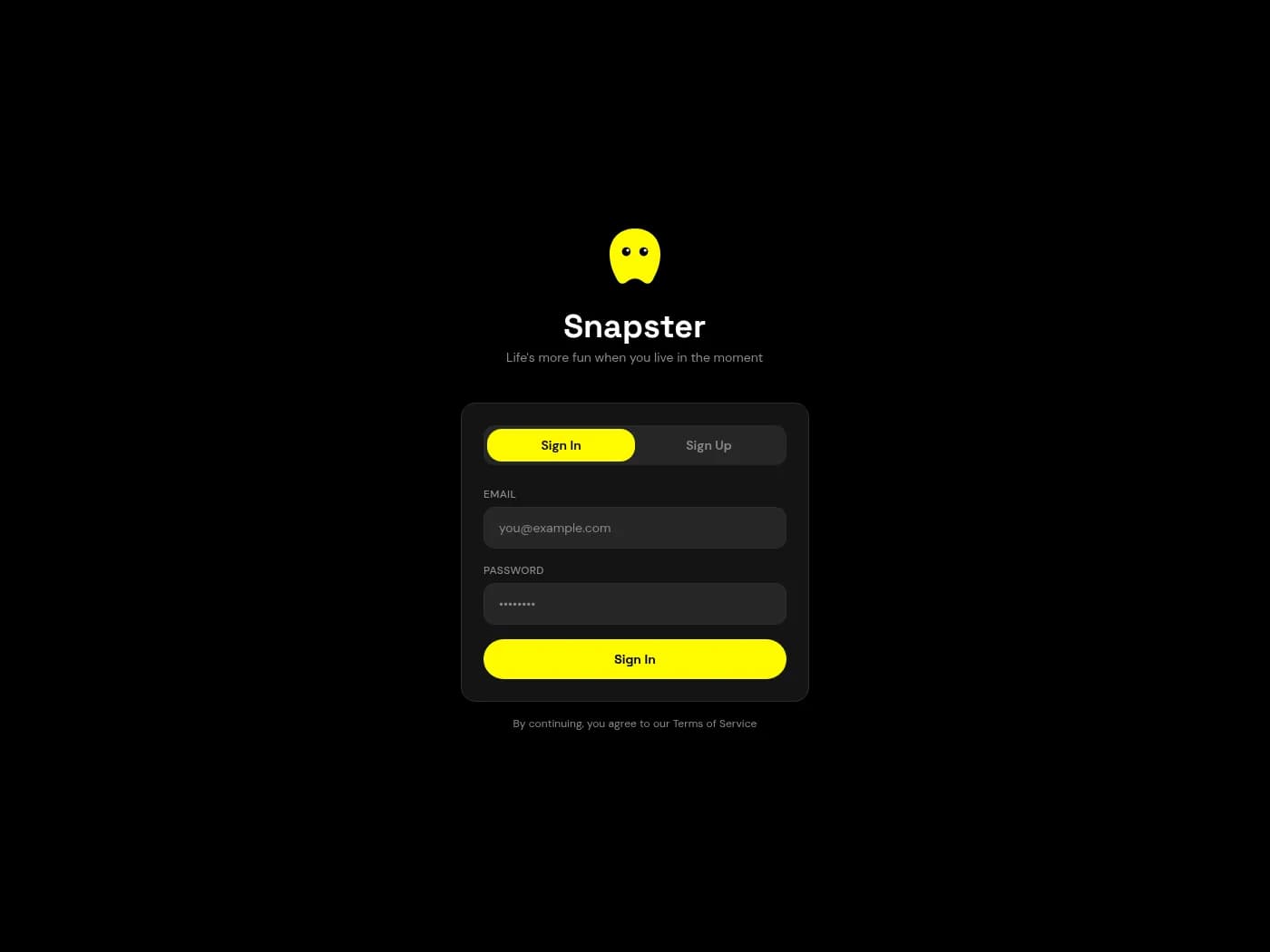 Snapster Chat Clone