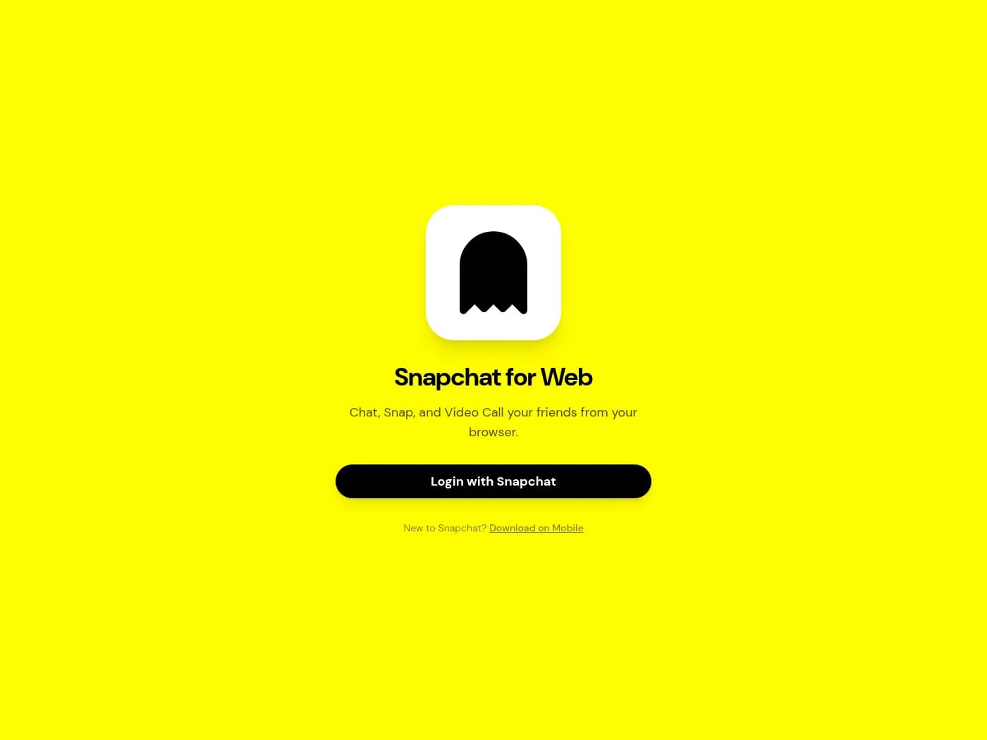 SnapChat Web Clone