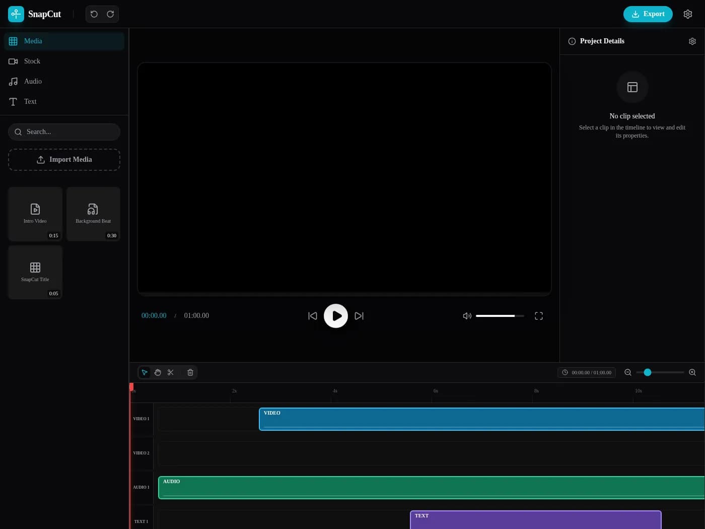SnapCut Video Editor