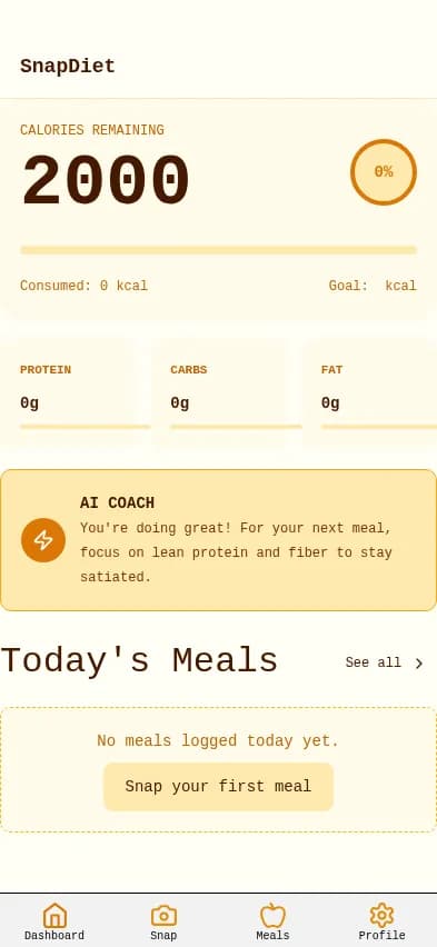 SnapDiet AI Tracker