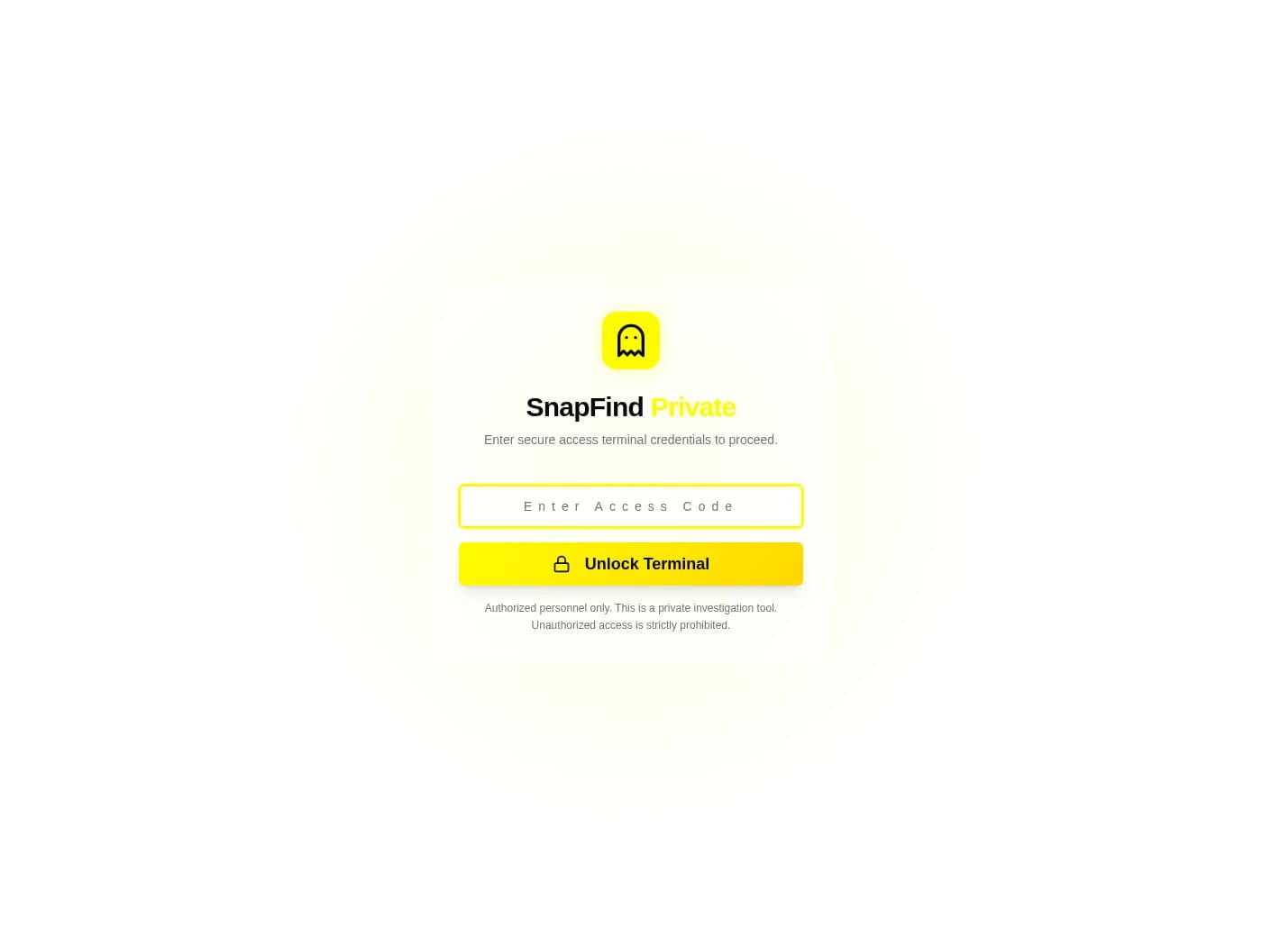 SnapFind Private Tool