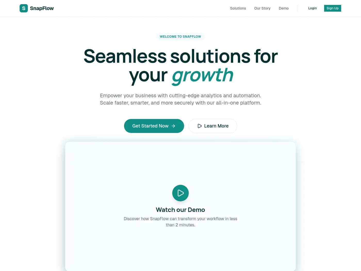 SnapFlow Web App