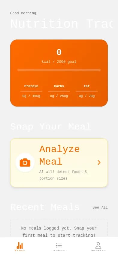 SnapFood Nutrition Tracker