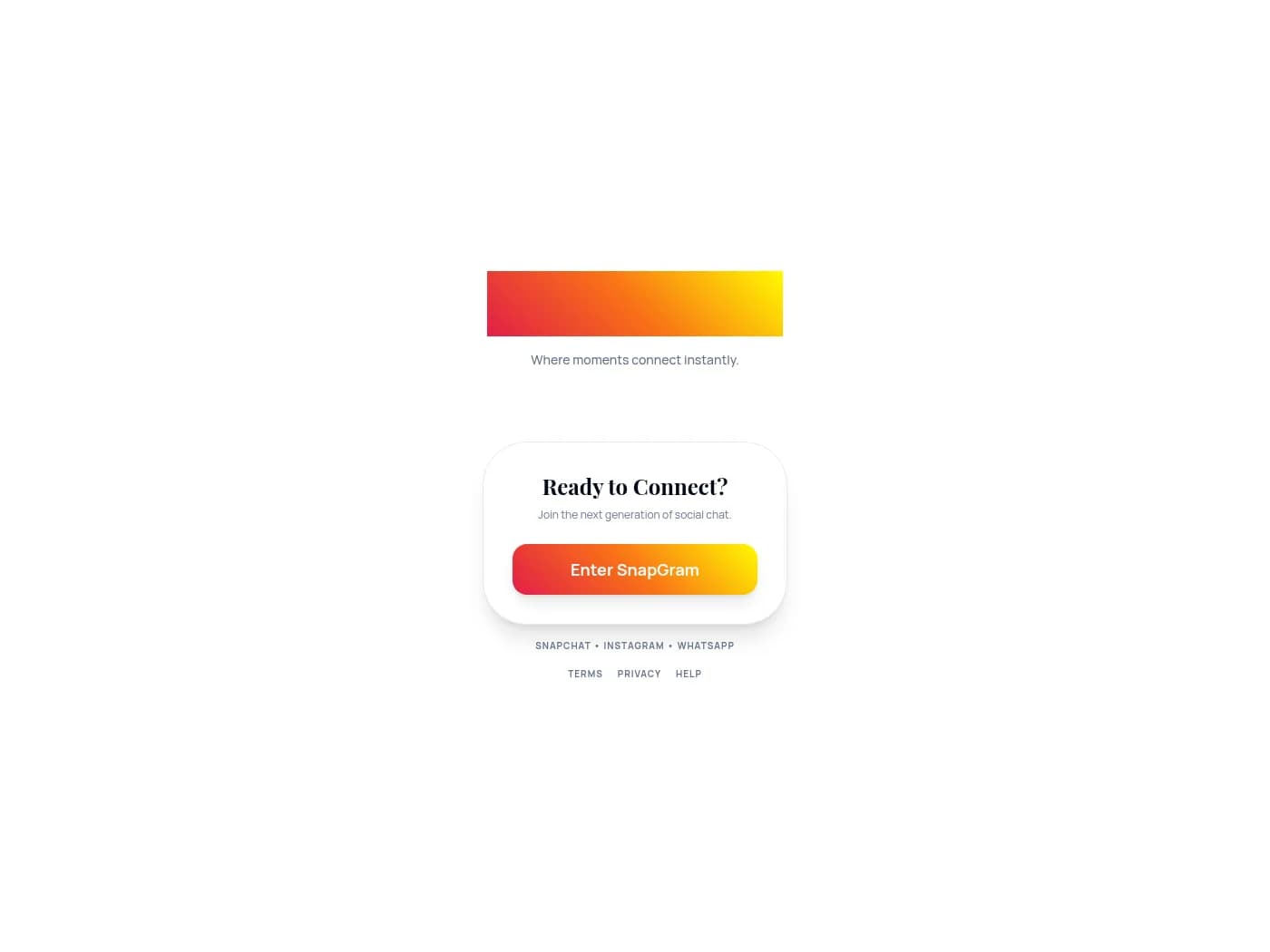 SnapGram Chat Connect