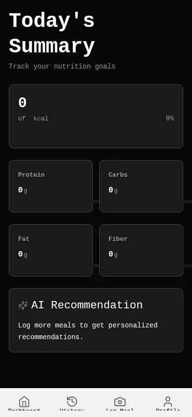 SnapMeal Nutrition AI