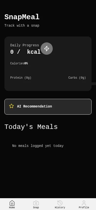 SnapMeal Tracker
