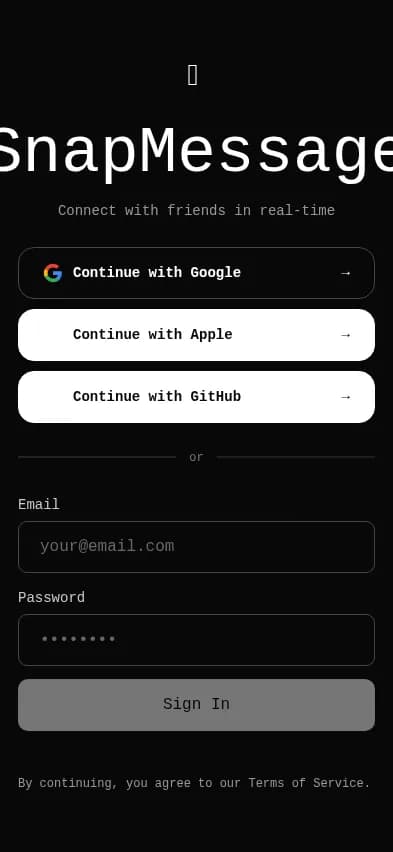 SnapMessage App