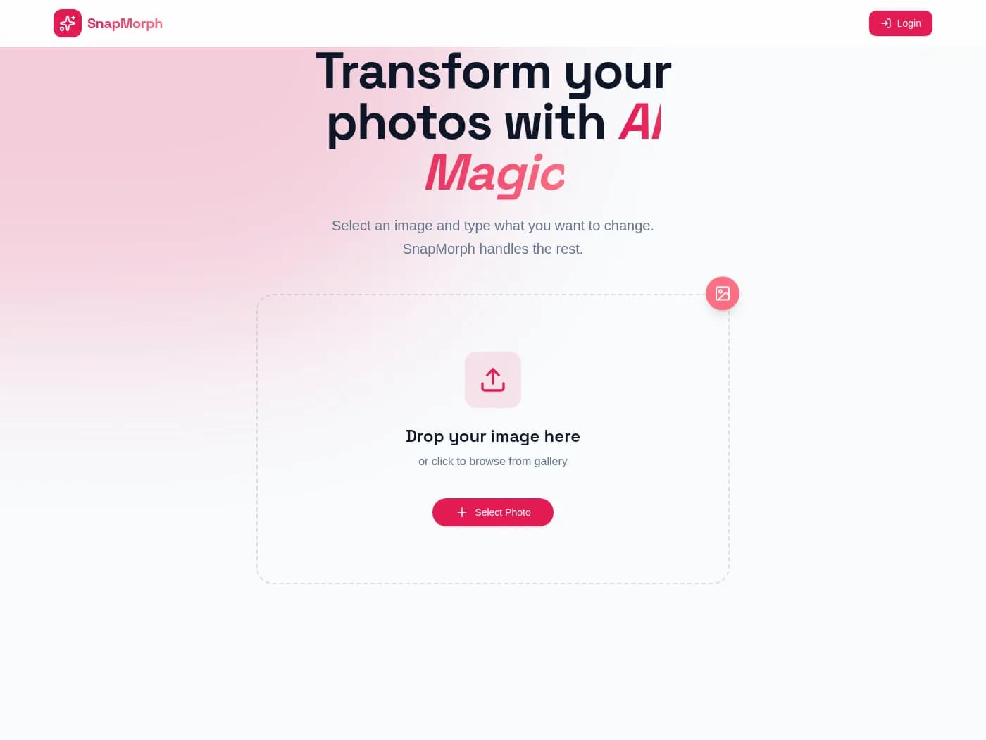 SnapMorph AI Editor