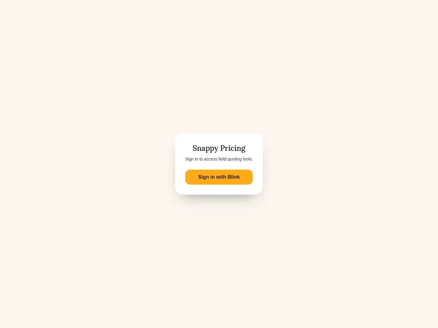 Snappy Pricing App