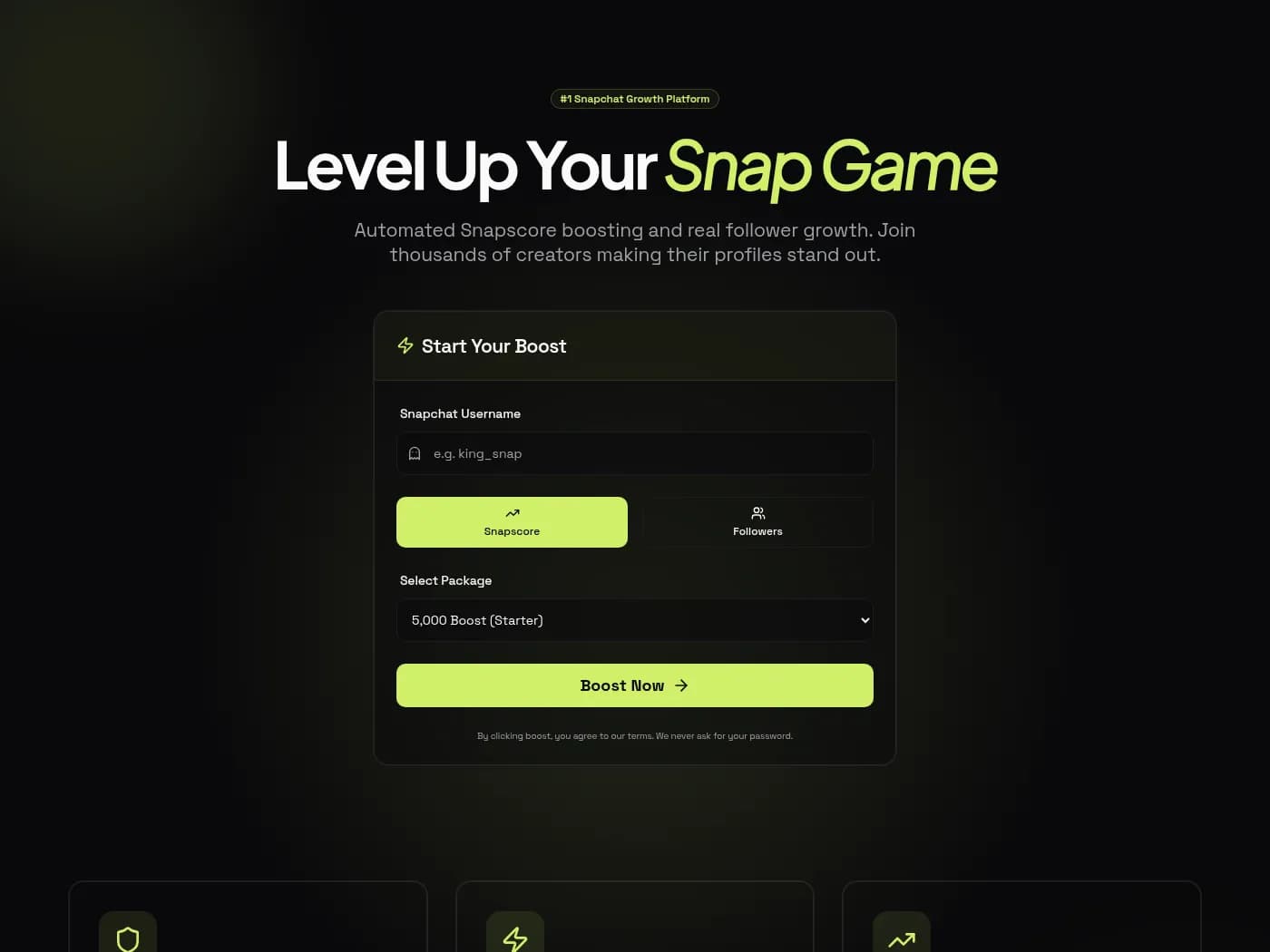 SnapScore Booster Hub